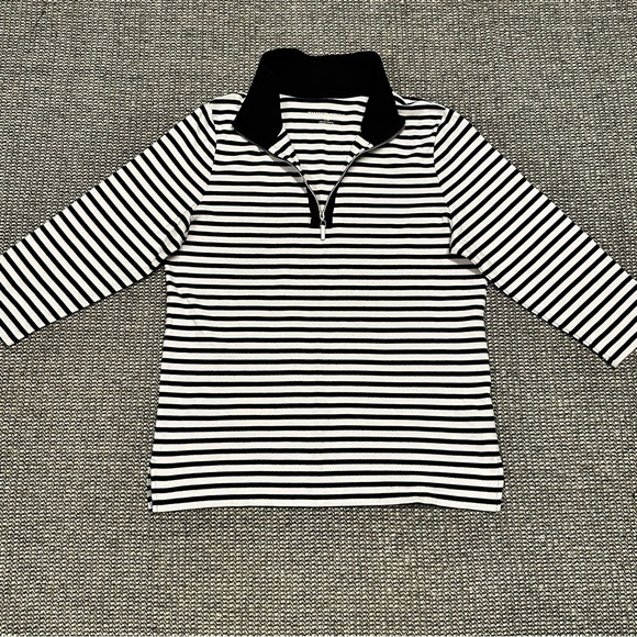 Allison Daley | Tops | Allison Daley Black And White Striped Top | Poshmark